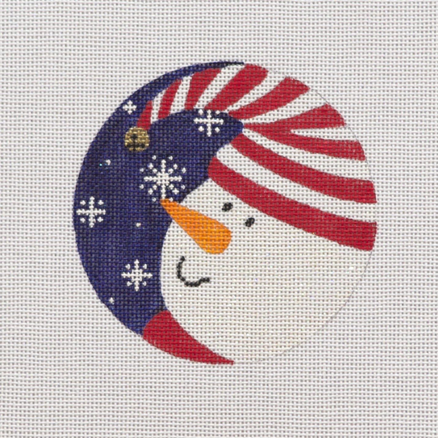 Snowmen Needlepoint Designs, Needlepoint Canvases | Snowmen with Hats ...