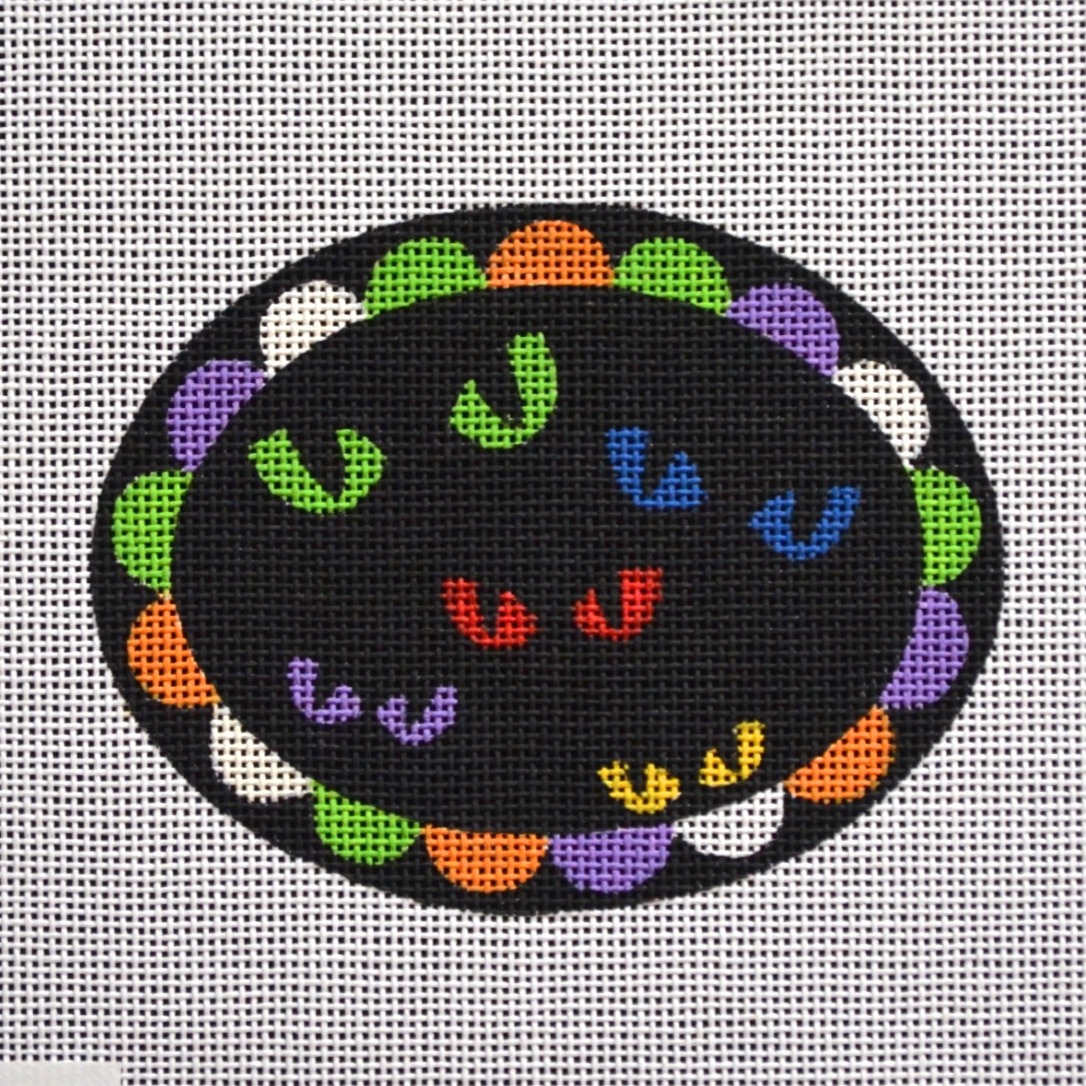 Halloween Needlepoint Designs, Needlepoint Canvases | Cat, Pumpkin, Witch