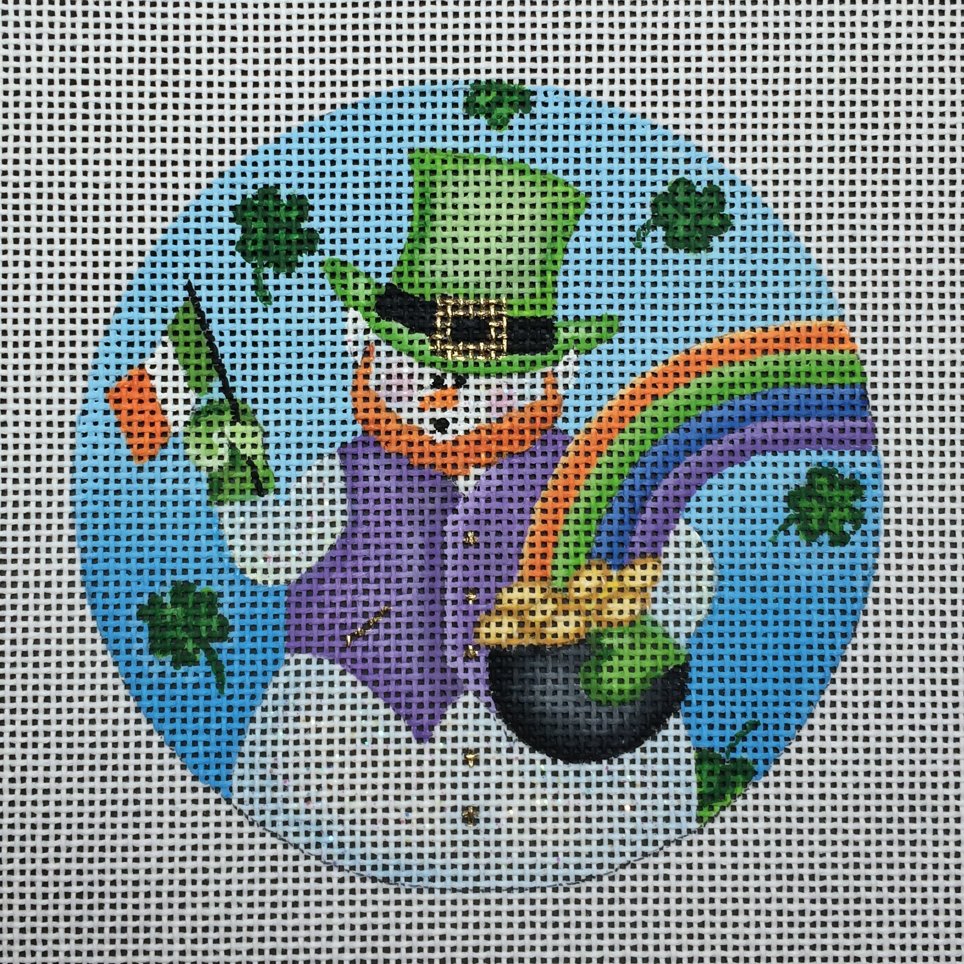 Snowmen Needlepoint Designs, Needlepoint Canvases | Snowmen with Hats ...