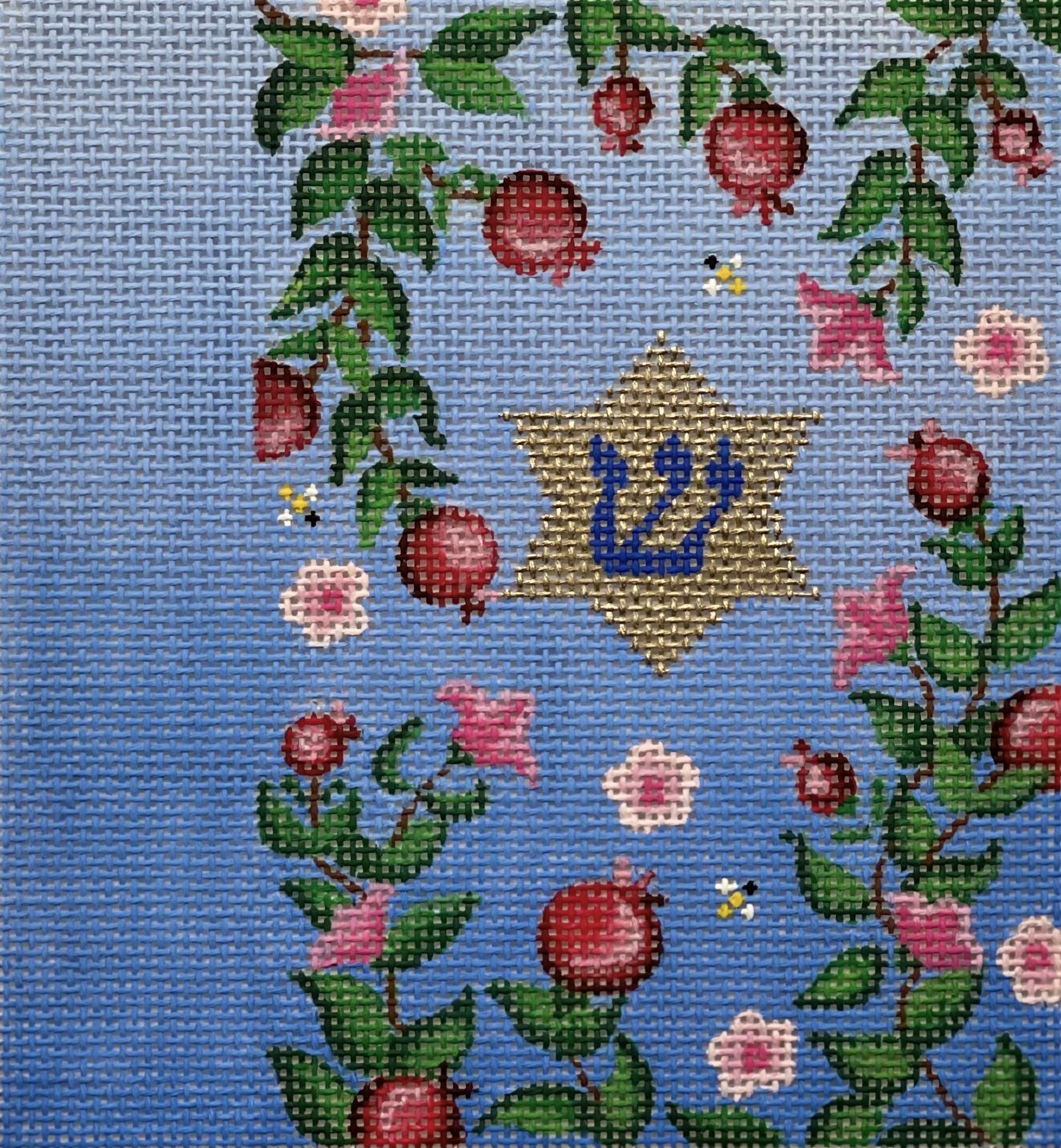 Judaic needlepoint designs, Needlepoint canvases, Hannukah Holiday ...